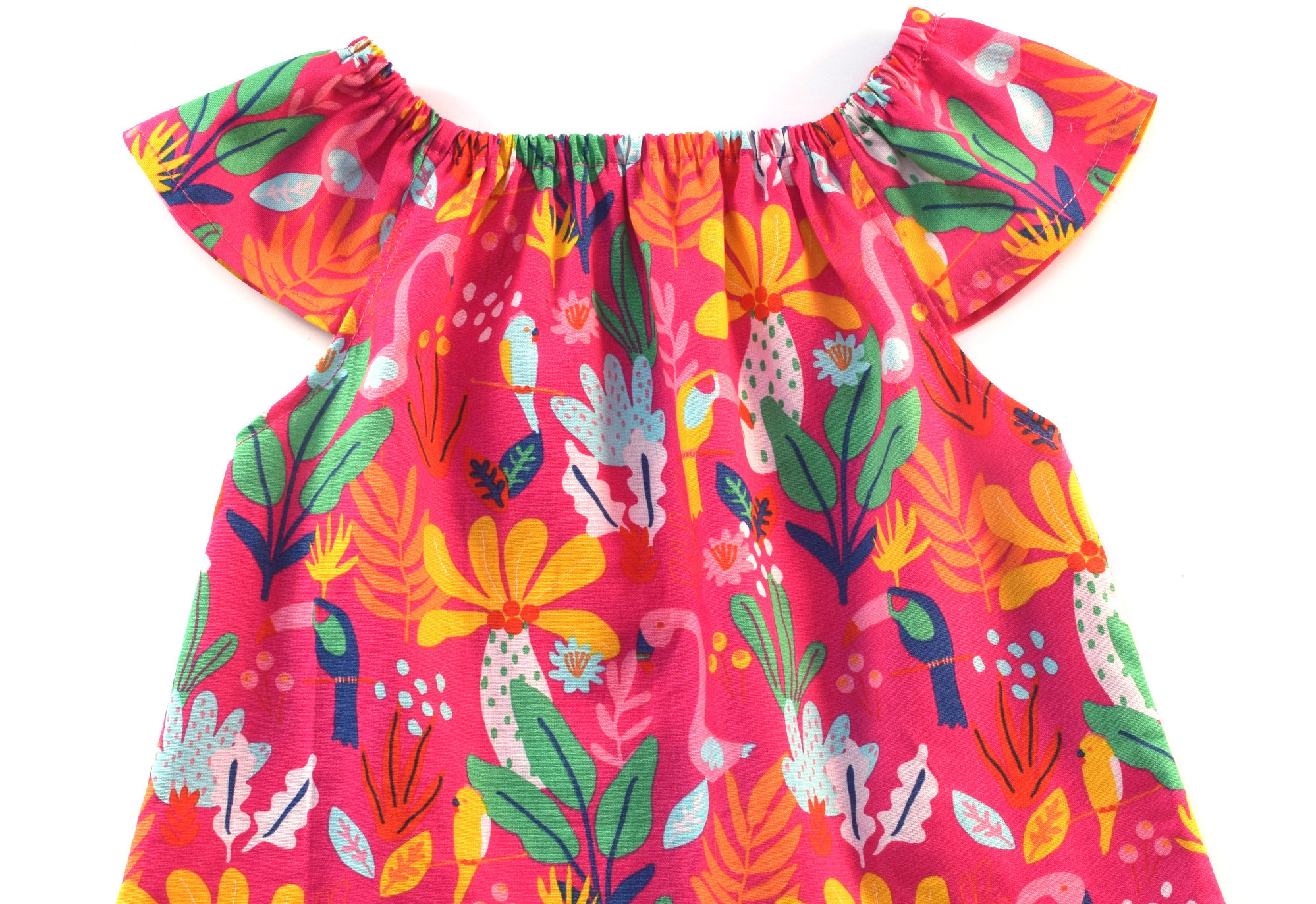 Easy flutter sleeve peasant top for toddlers - free pattern - Crafts on ...