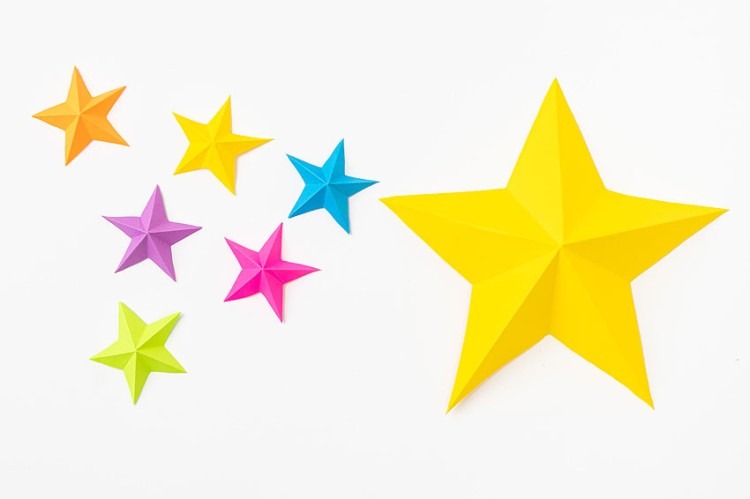 How to make easy paper stars - fun DIY for all ages - Crafts on display