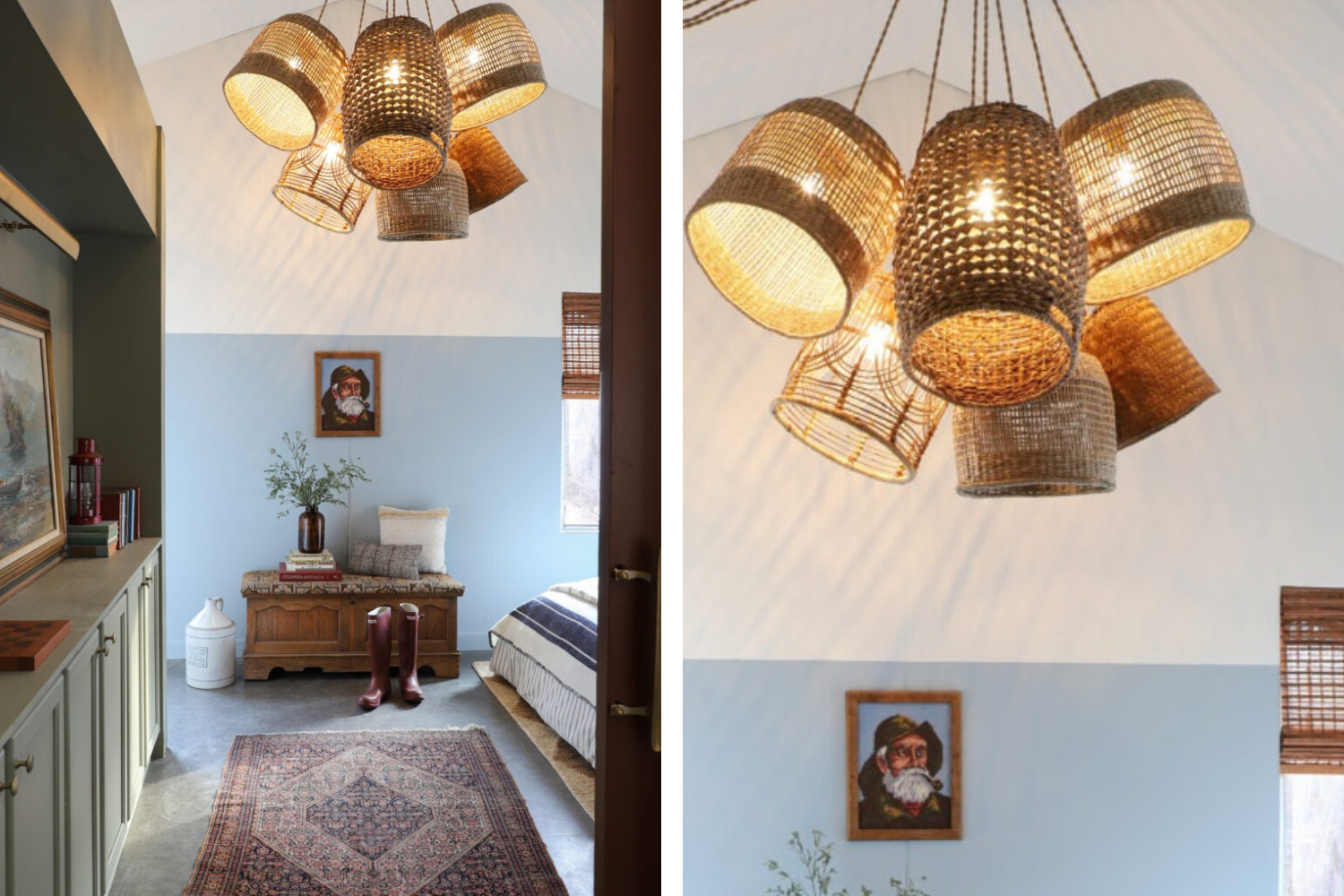 DIY basket light fixture - cozy and unique lighting tutorial - Crafts ...