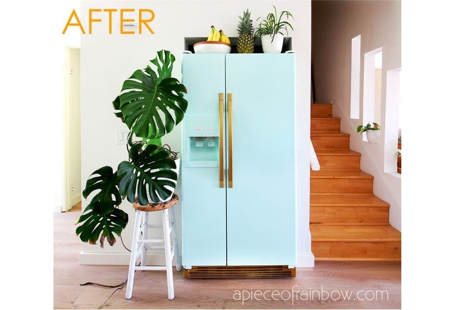 Fridge makeover tutorial - Crafts on display