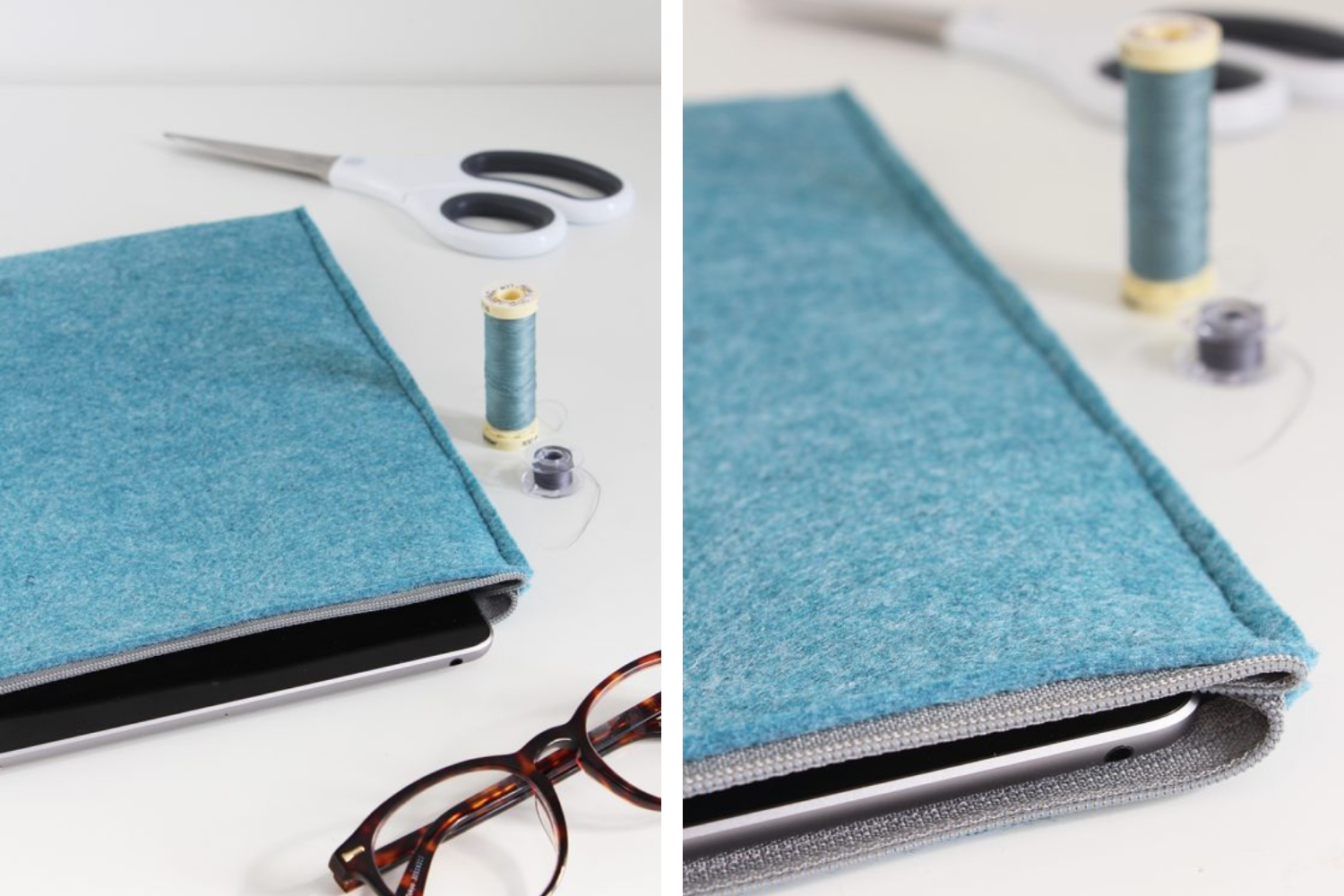 Sew your own custom iPad case - quick and practical felt project ...