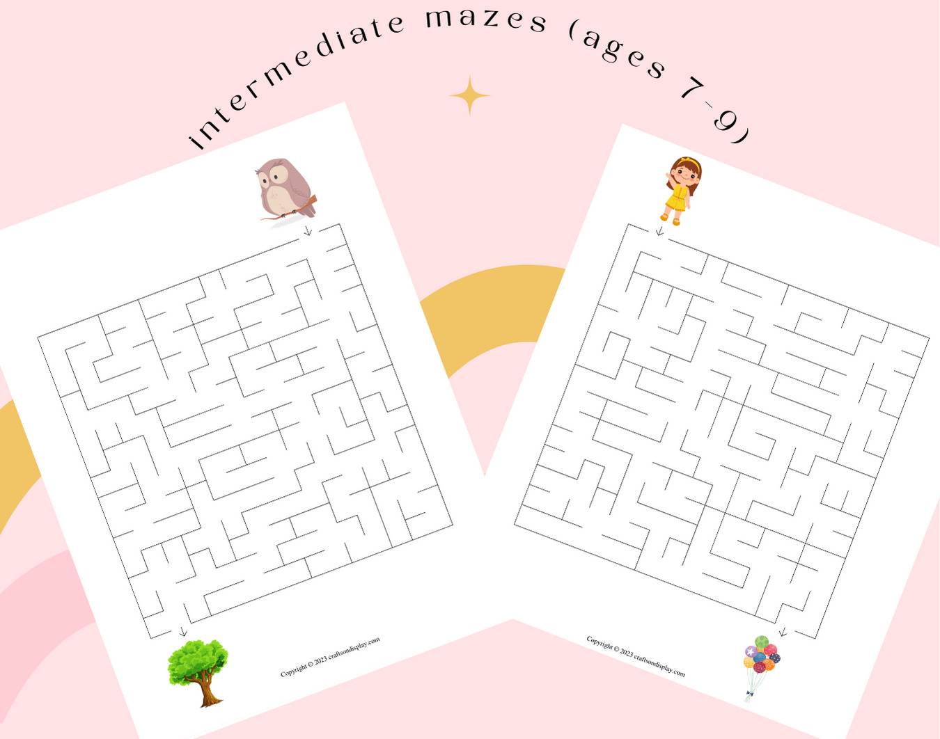 Intermediate mazes (ages 7-9) - Crafts on display