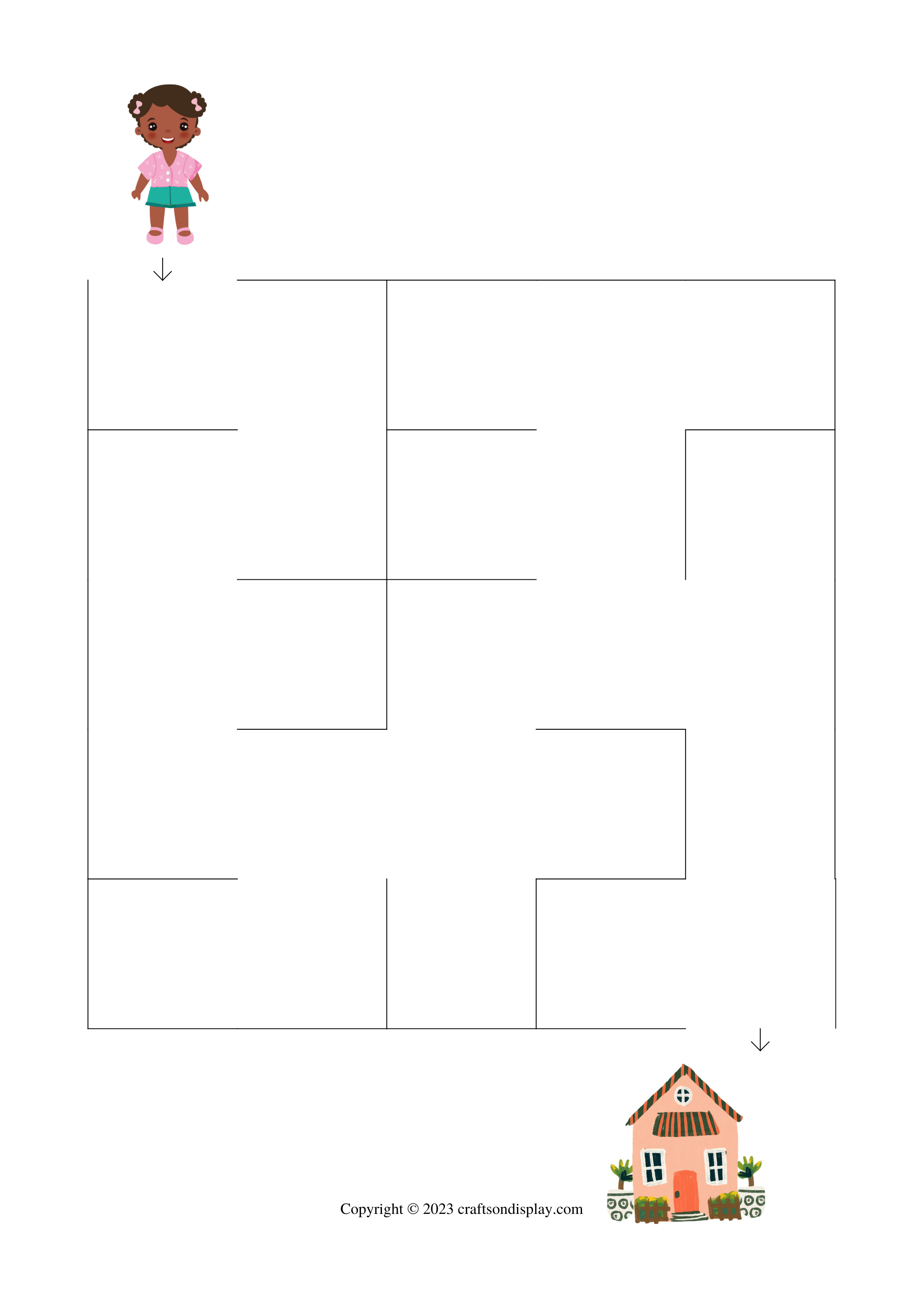 Super easy mazes (ages 3-5) - Crafts on display