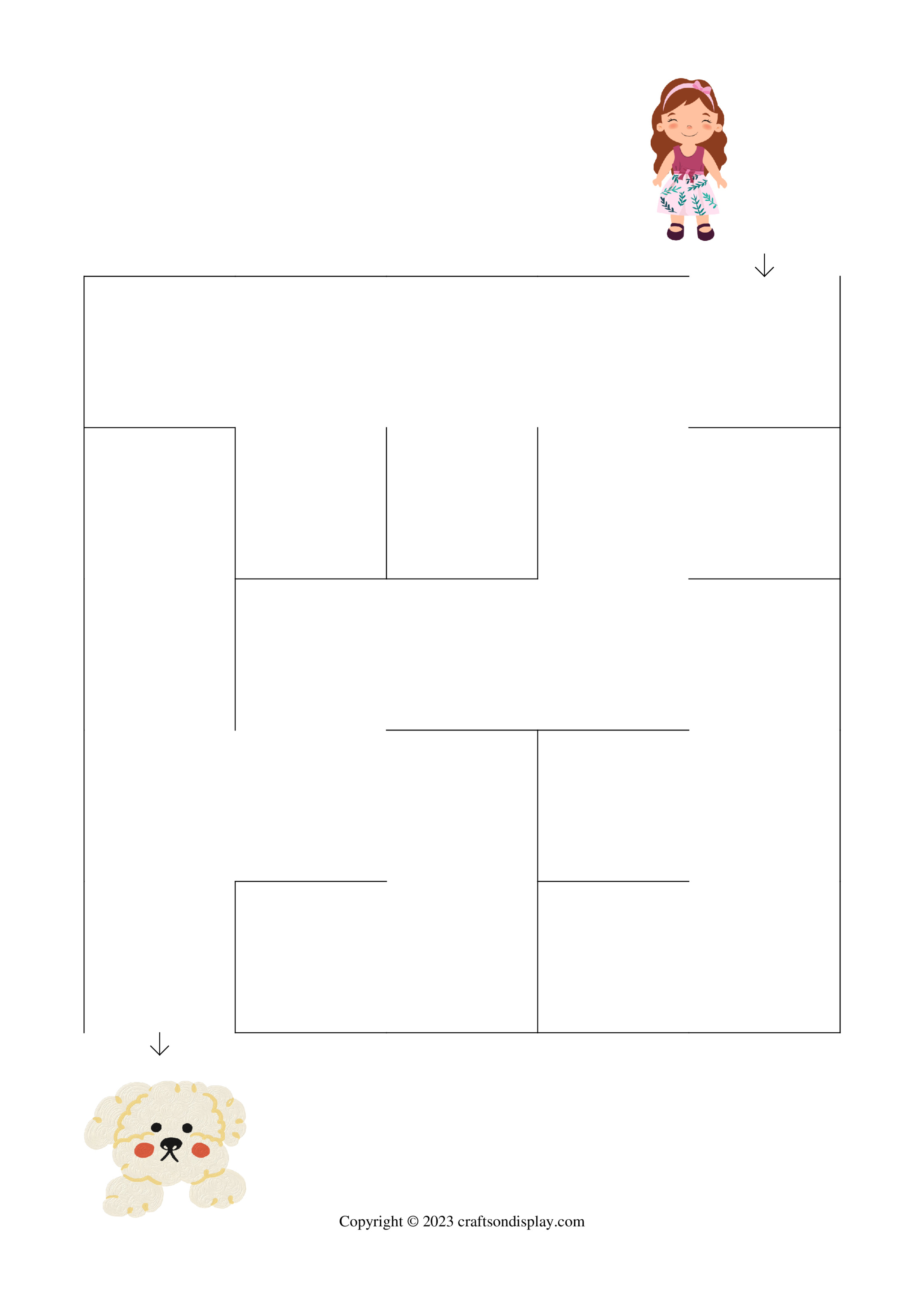 Super easy mazes (ages 3-5) - Crafts on display