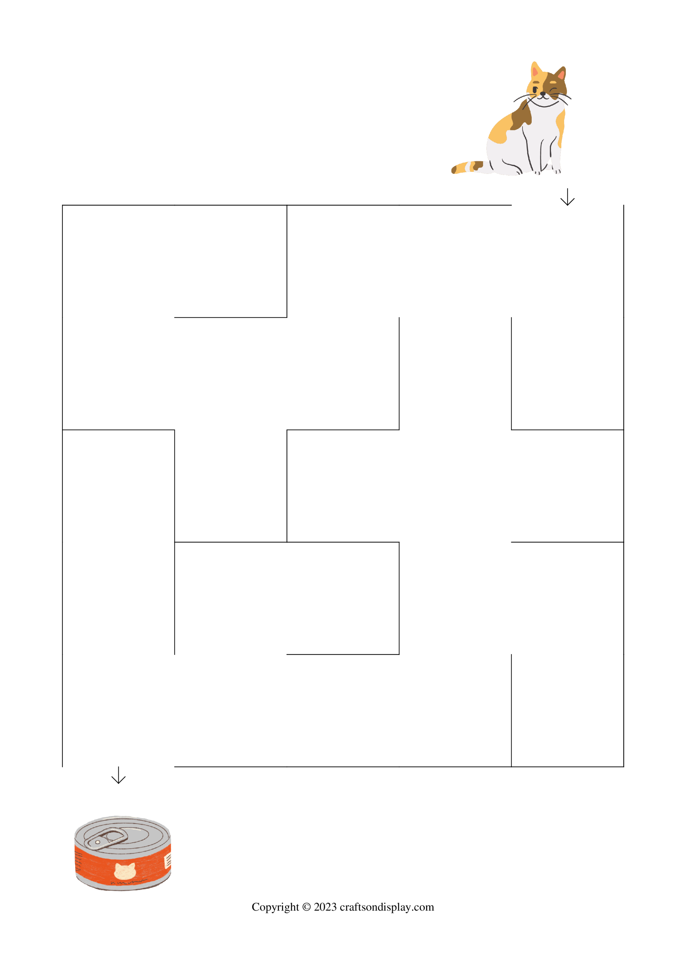 Super easy mazes (ages 3-5) - Crafts on display