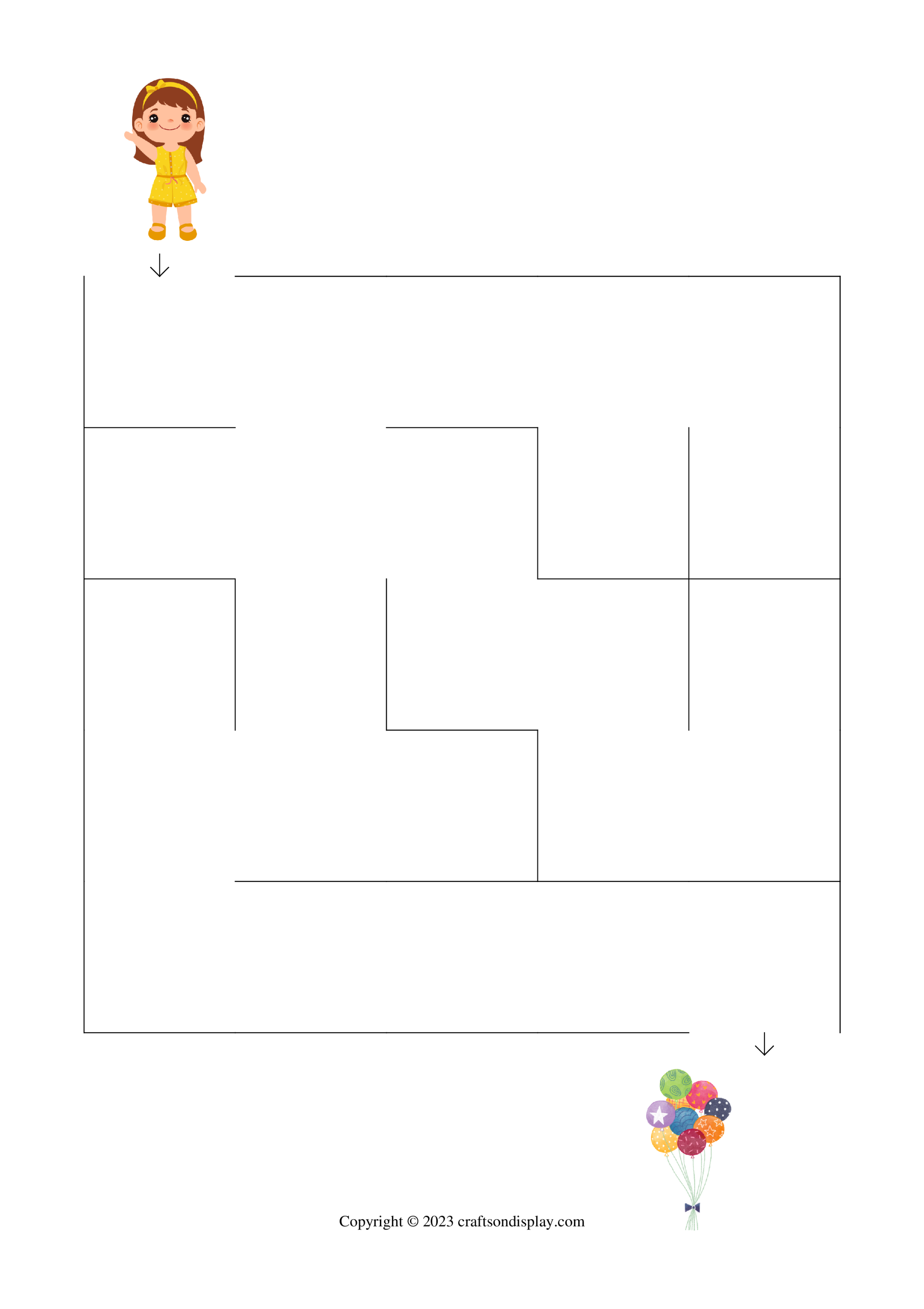 Super easy mazes (ages 3-5) - Crafts on display