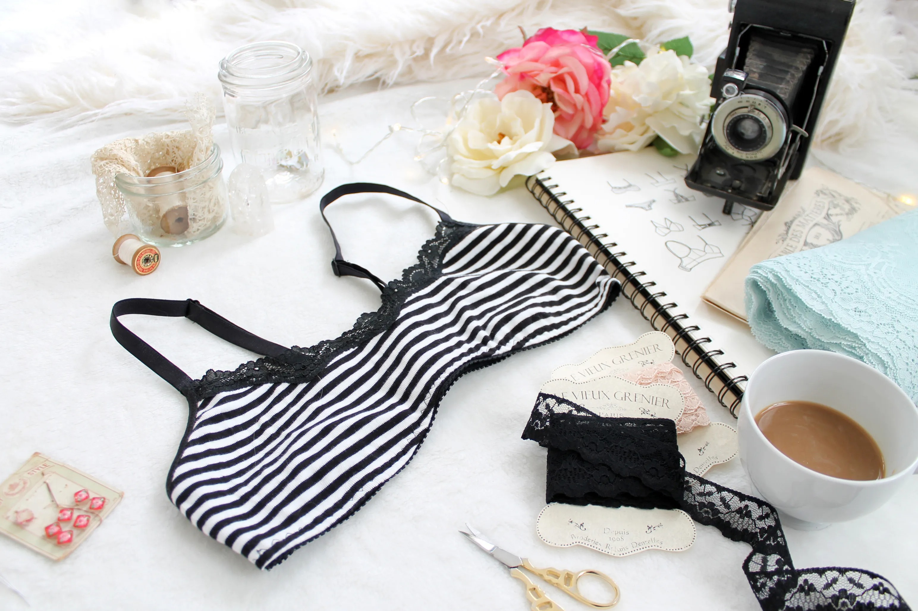 Free bralette sewing pattern - Crafts on display