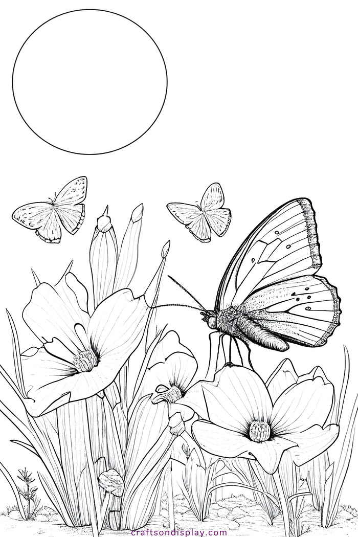 Butterflies in the sun - Crafts on display