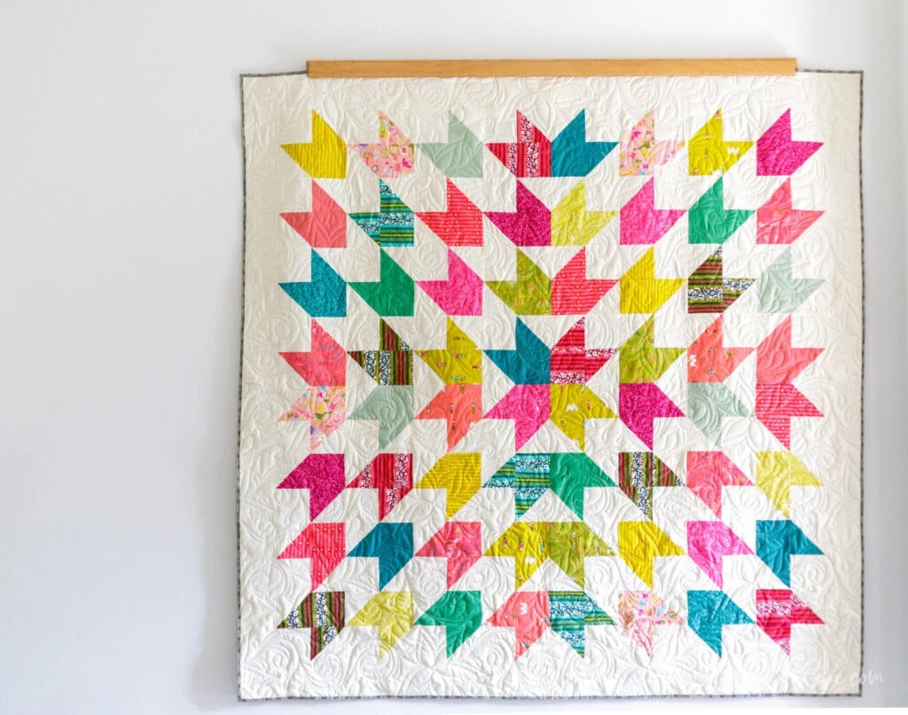 Fat quarter fancy star pattern - Crafts on display