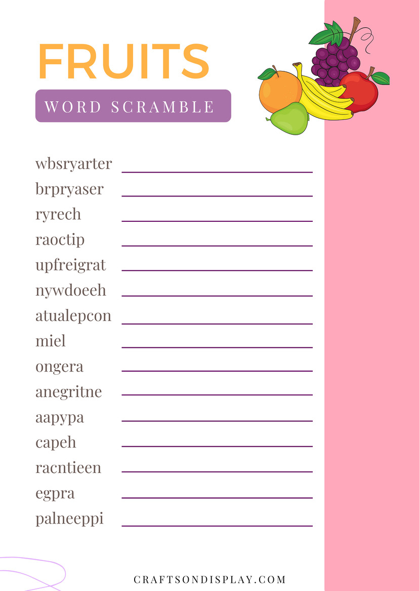 Fruits - Crafts on display