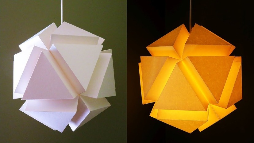 3D geometric pendant lamp - Crafts on display