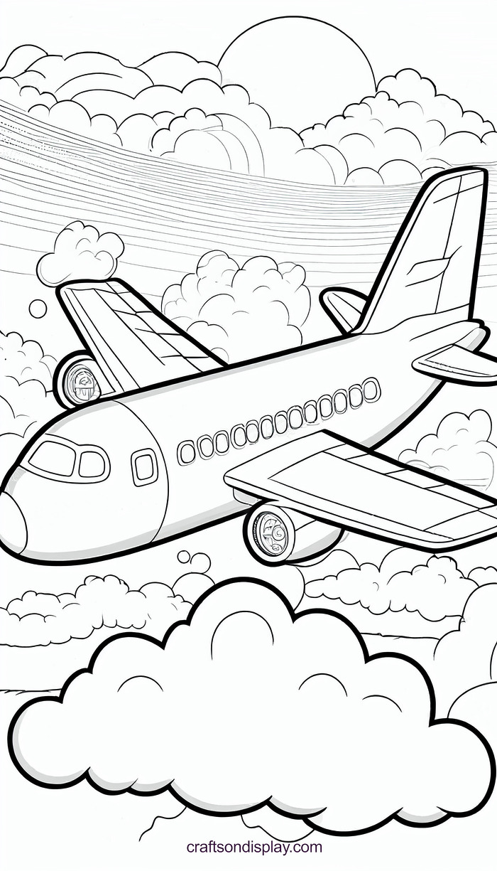 Airplane in the sky - Crafts on display