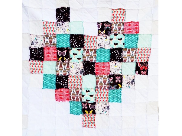 Rag heart quilt tutorial - Crafts on display