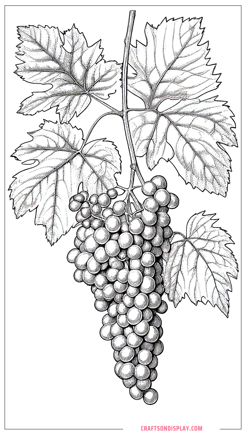 Realistic grape - Crafts on display