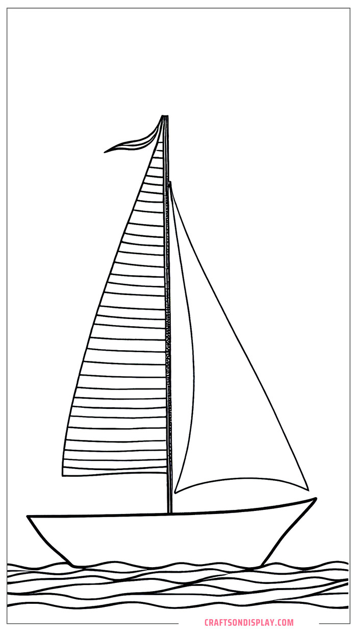 Simple Boat on sea - Crafts on display