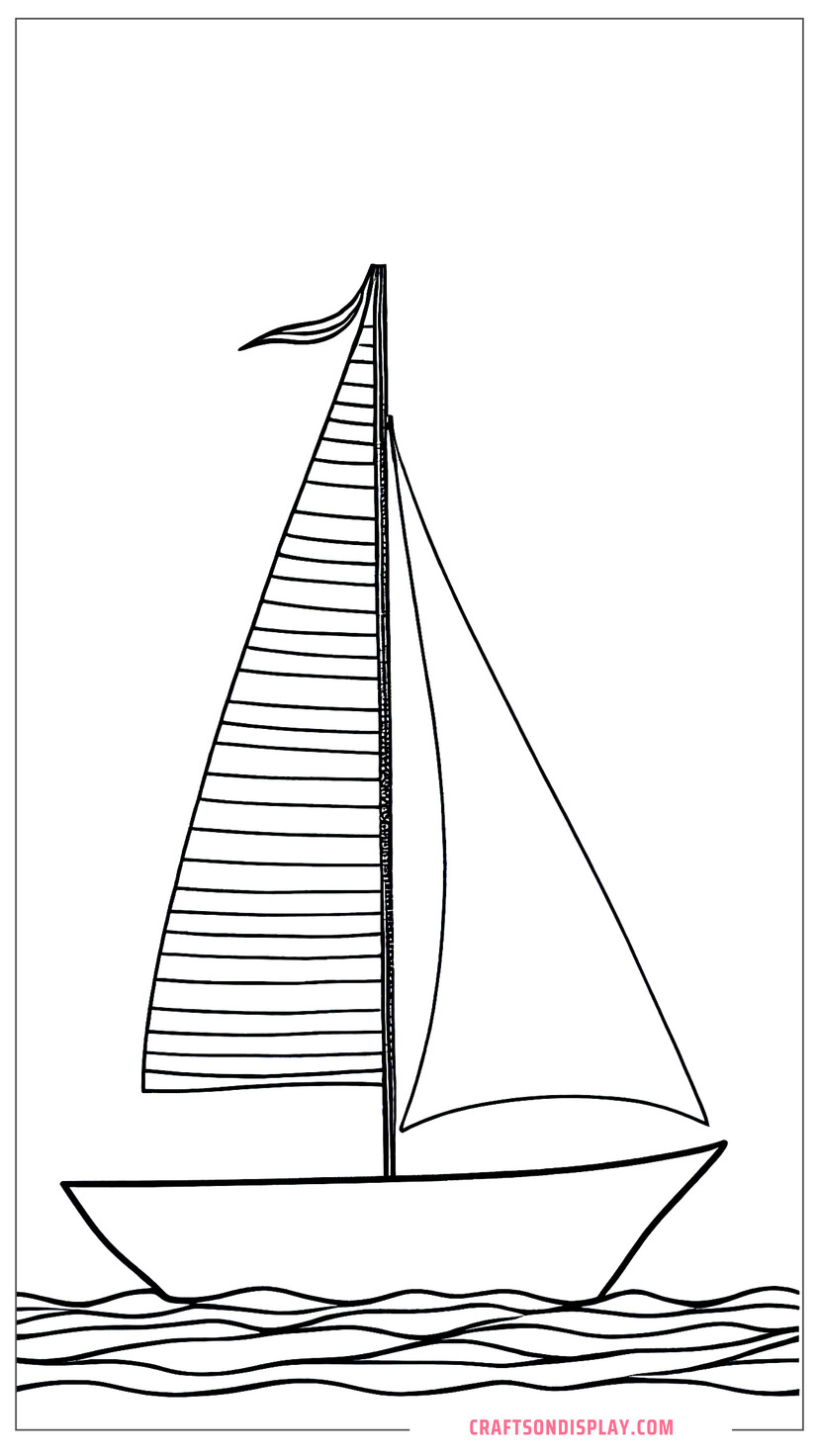 Simple Boat on sea - Crafts on display