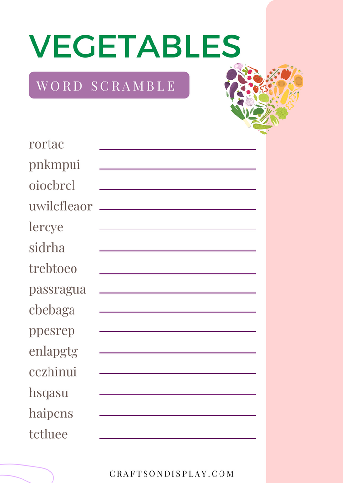 Vegetables - Crafts on display