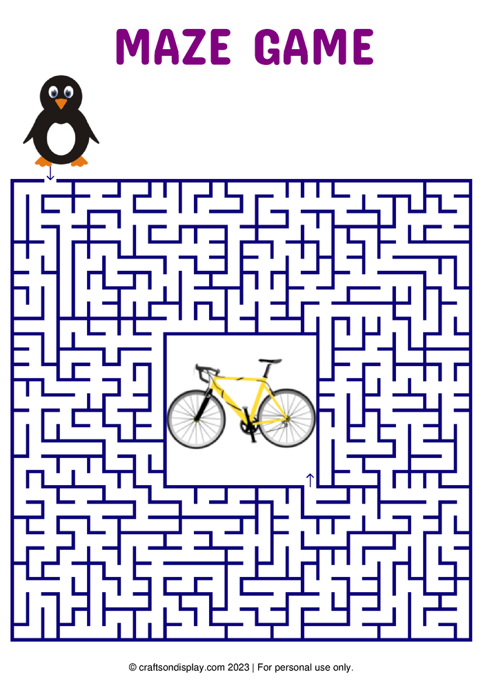 Challenging mazes (ages 9+) - Crafts on display