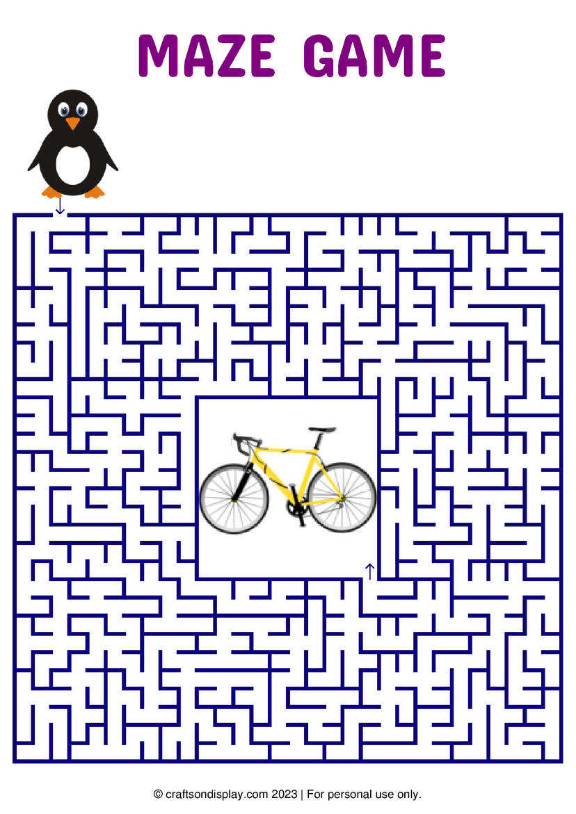 Challenging mazes (ages 9+) - Crafts on display