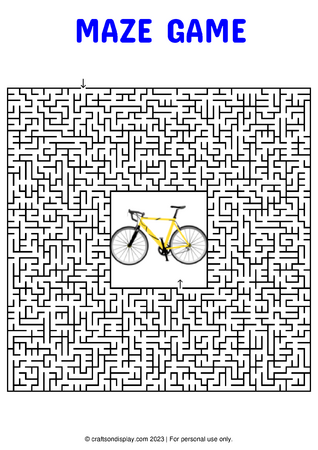 Difficult mazes (ages 13+) - Crafts on display