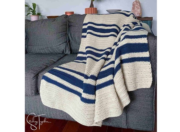 Easy double crochet blanket pattern - Crafts on display
