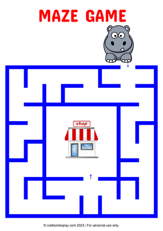 Easy mazes (ages 4-6) - Crafts on display