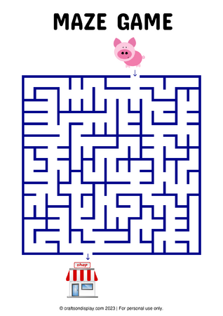 Intermediate mazes (ages 7-9) - Crafts on display