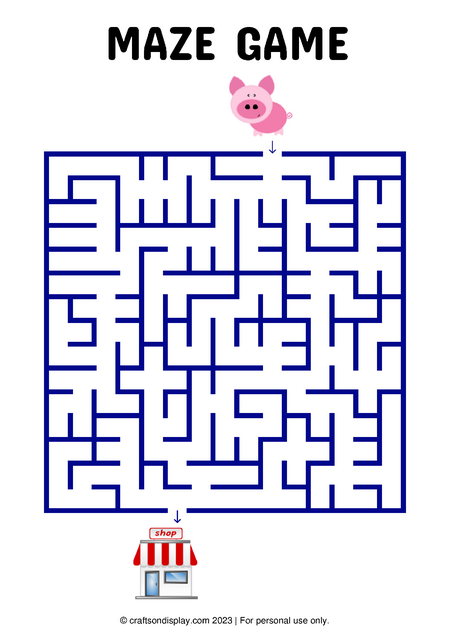 Intermediate mazes (ages 7-9) - Crafts on display
