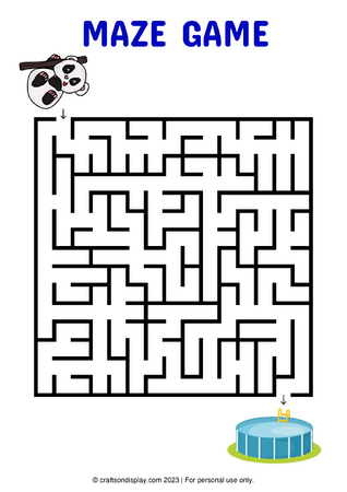 Intermediate mazes (ages 7-9) - Crafts on display