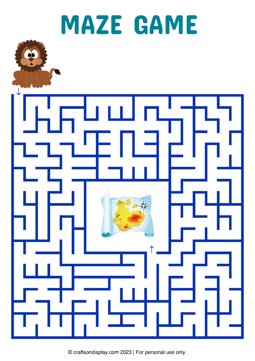 Intermediate mazes (ages 7-9) - Crafts on display