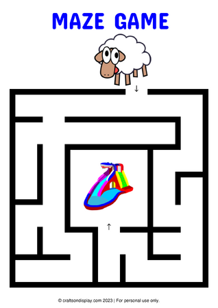 Super Easy Mazes (Ages 3-5) - Crafts on display