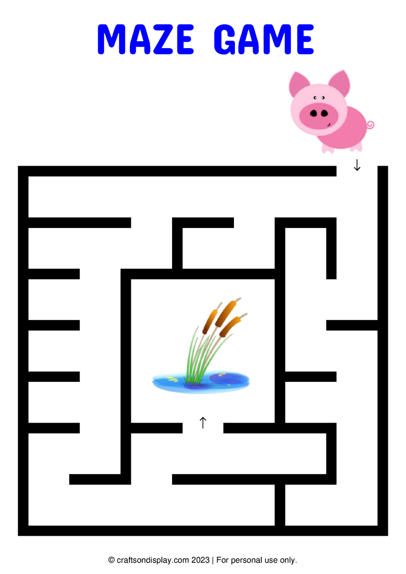 Super Easy Mazes (Ages 3-5) - Crafts on display