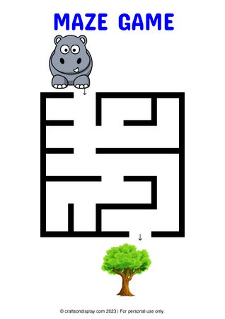 Free printable mazes - Crafts on display