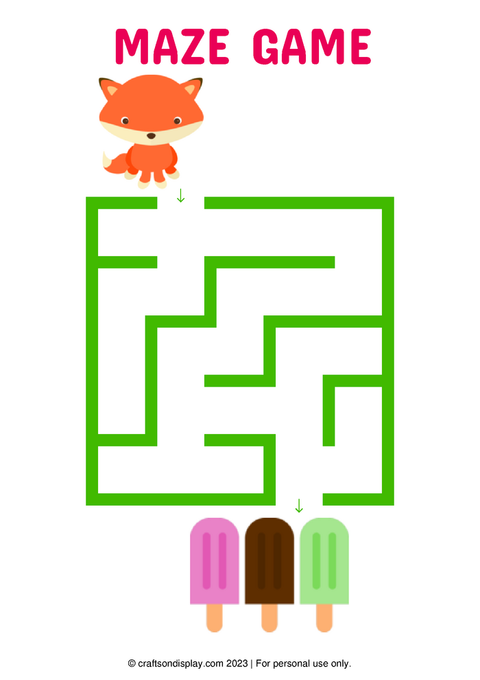 Super Easy Mazes (Ages 3-5) - Crafts on display