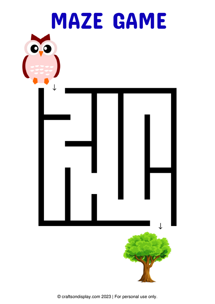 Super Easy Mazes (Ages 3-5) - Crafts on display