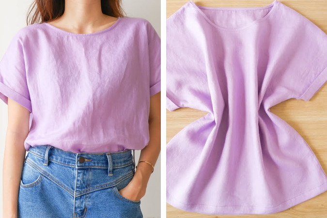 DIY boxy linen top tutorial - Crafts on display