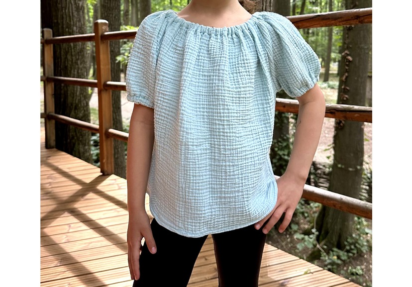 Easy sewing project: double gauze peasant top for summer - Crafts on ...
