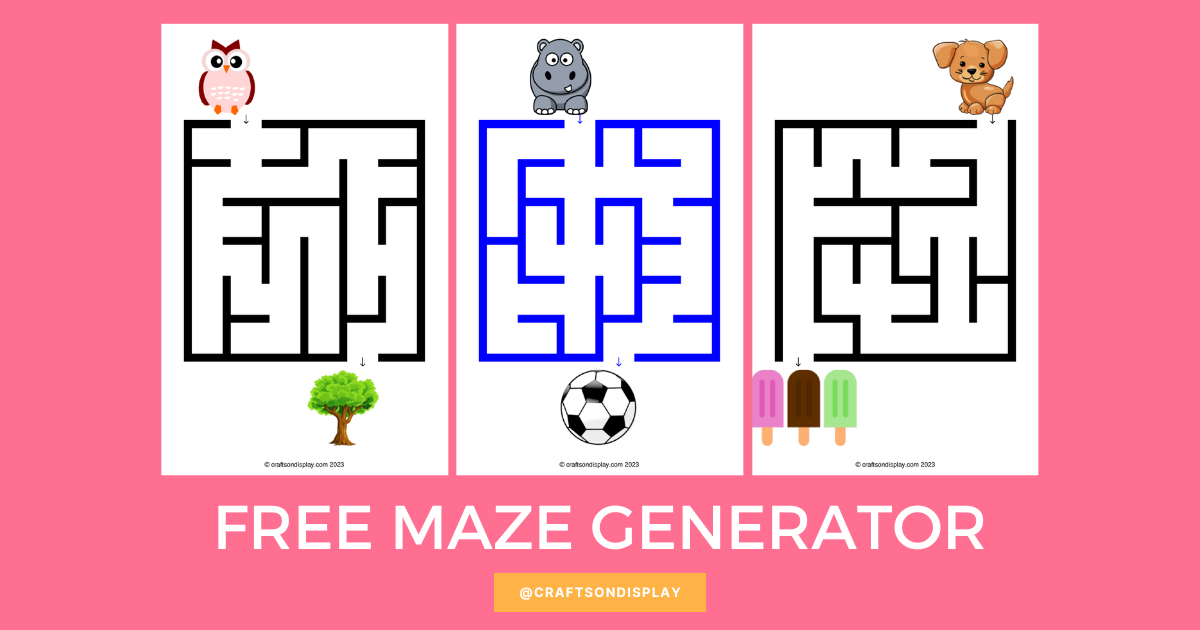 Maze generator - Crafts on display Maze generator - Crafts on display