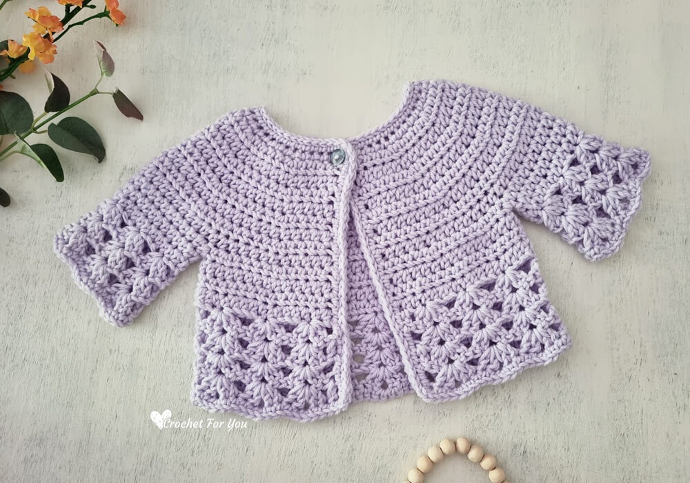 Free crochet baby cardigan pattern - perfect for spring & summer ...