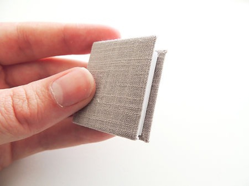 DIY miniature hardcover book tutorial - Crafts on display