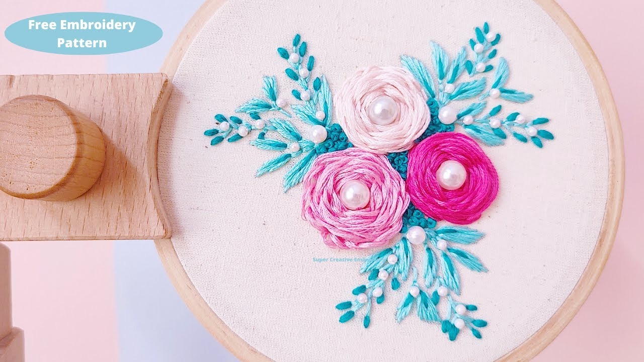 Easy woven rose (free pattern) - Crafts on display
