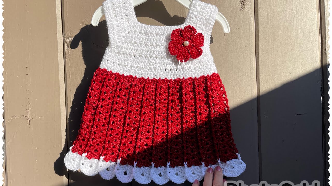 Crochet easy baby dress - Crafts on display