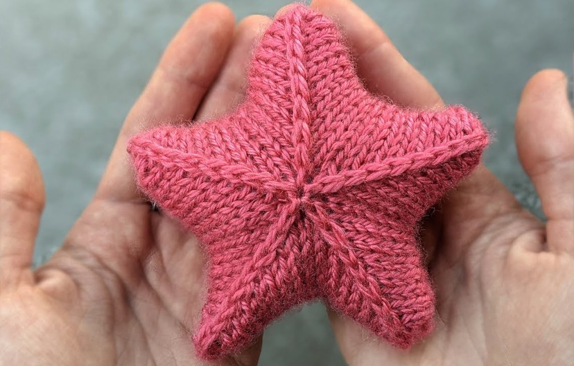 How to knit a 3D star tutorial - Crafts on display