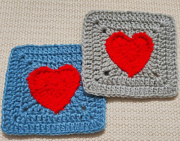 Turn a crochet heart into a solid granny square for endless projects ...