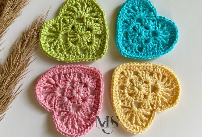 Easy and pretty crochet heart tutorial for beginner crocheters - Crafts ...