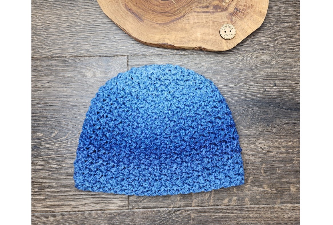 Free crochet baby bean stitch hat pattern - Crafts on display