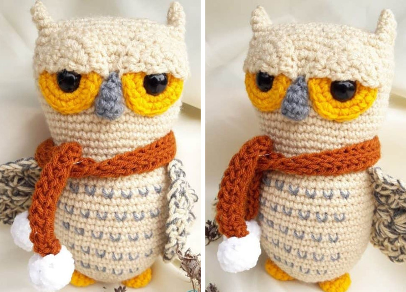 Free crochet owl amigurumi pattern - Crafts on display