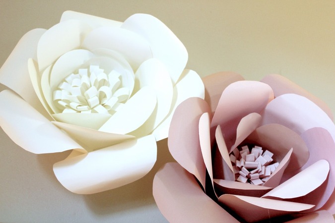 How to make giant paper roses tutorial - Crafts on display