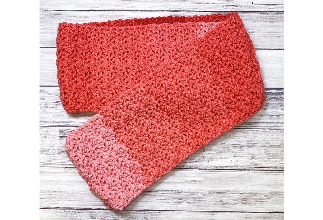Easy shell stitch scarf: free pattern - Crafts on display