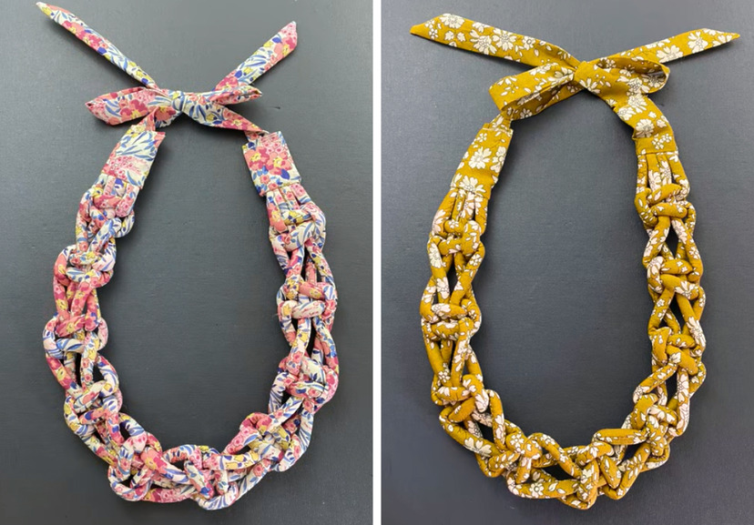 DIY fabric statement necklace tutorial - Crafts on display